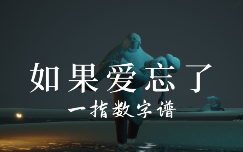 sky光遇《如果爱忘了》一指数字谱_手机游戏热门视频