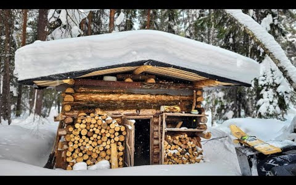 【森林电影:露营】森林中的木屋生活,离网生活