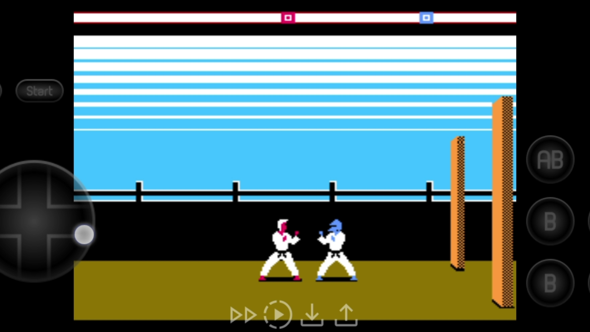 在手机模拟器玩DⅤD版效果的(南北拳)《KARATEKA》_哔哩哔哩...