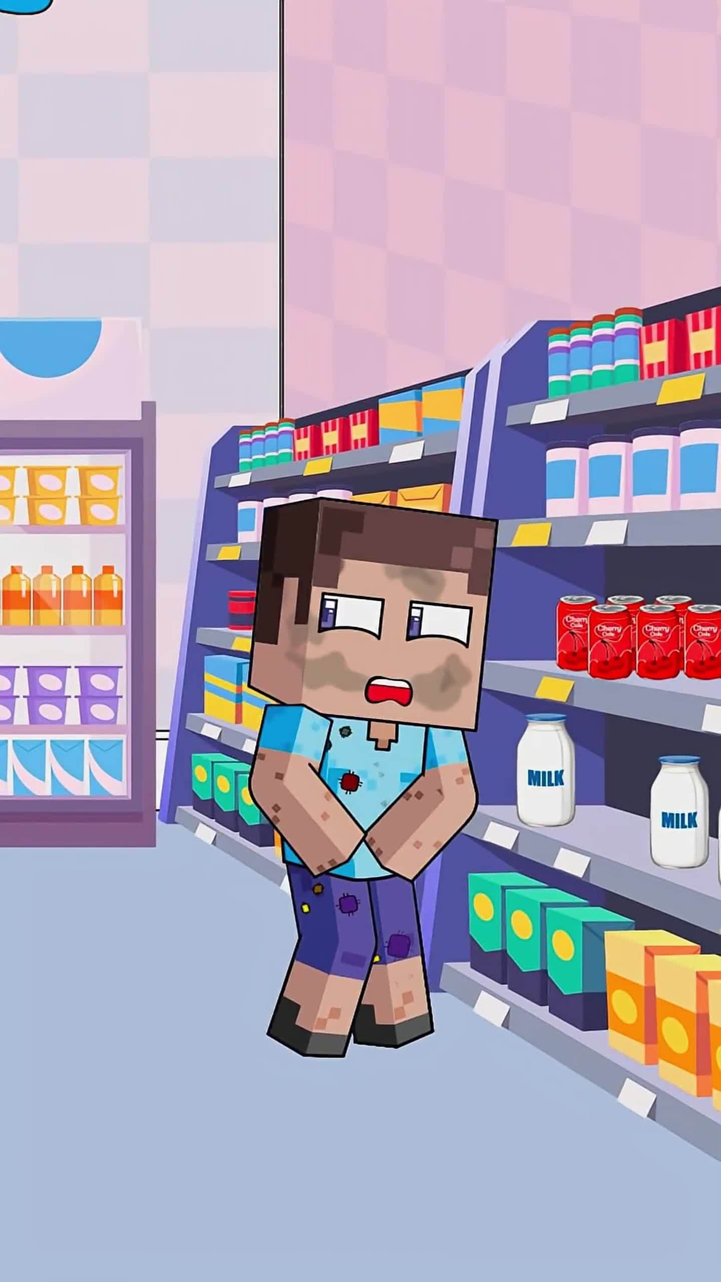 我的世界:史蒂夫太饿了!