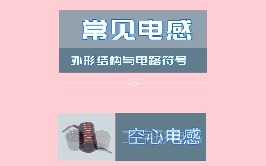 常见电感外形结构与电路符号