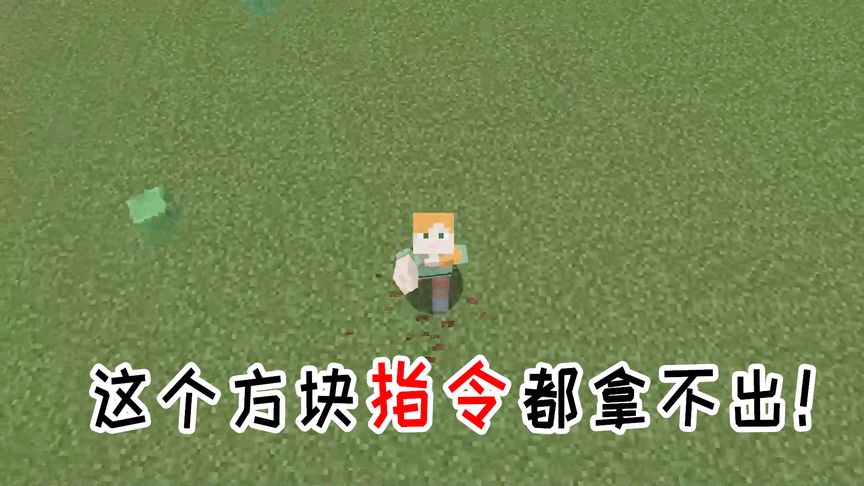 我的世界:mc中这个方块确实存在 但是不刷新 用指令也拿不出来