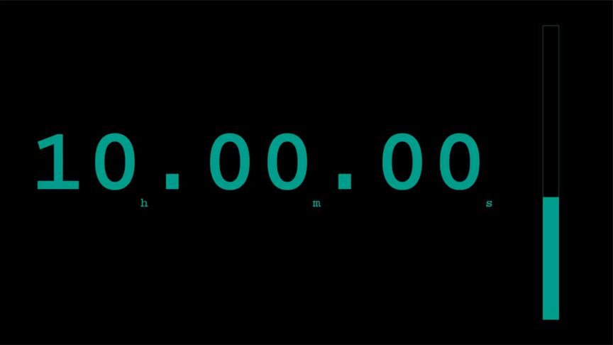 10小时长视频,静音倒计时合集