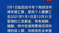 国家税务总局:3月1日起启动个税综合所得年度汇算