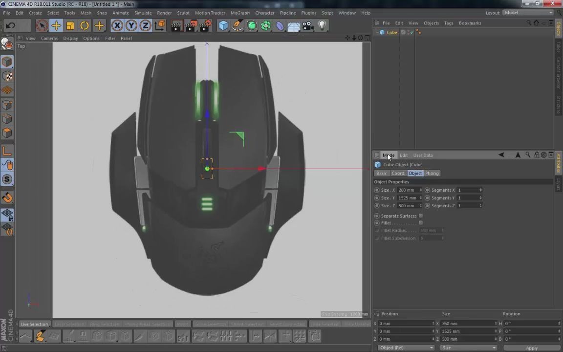 C4D鼠标建模。Model Razer Ouroboros in C4D (Part 1) (YT)_HD720