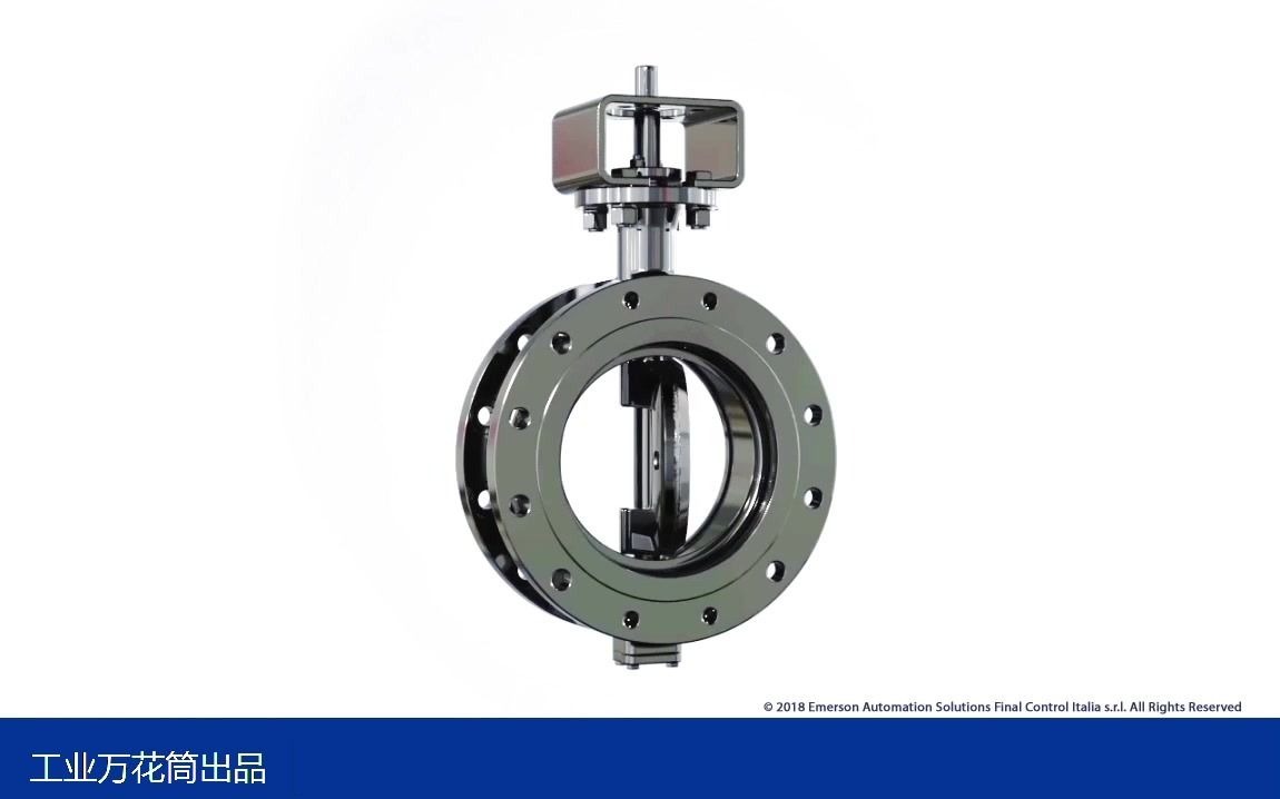 VANESSA三偏心蝶阀拆解维护 动画模拟