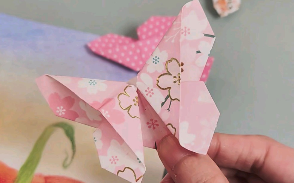 春天的立体蝴蝶书签,看书也要有仪式感