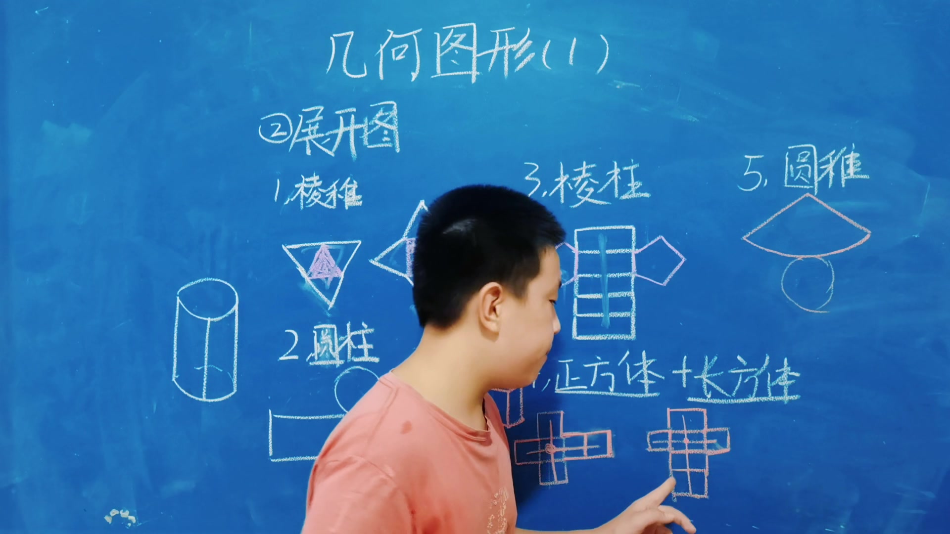 数学几何立体图形展开怎么画?