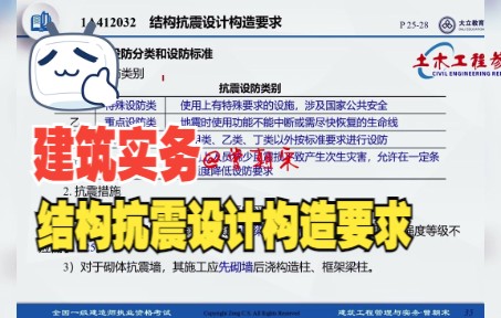 1.11 结构抗震设计构造要求「一建建筑实务·考点击破」曾朝宋