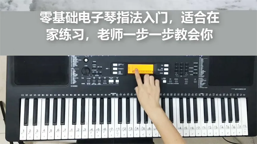 零基础电子琴入门自学教程,电子琴左手如何伴奏“单指和弦”