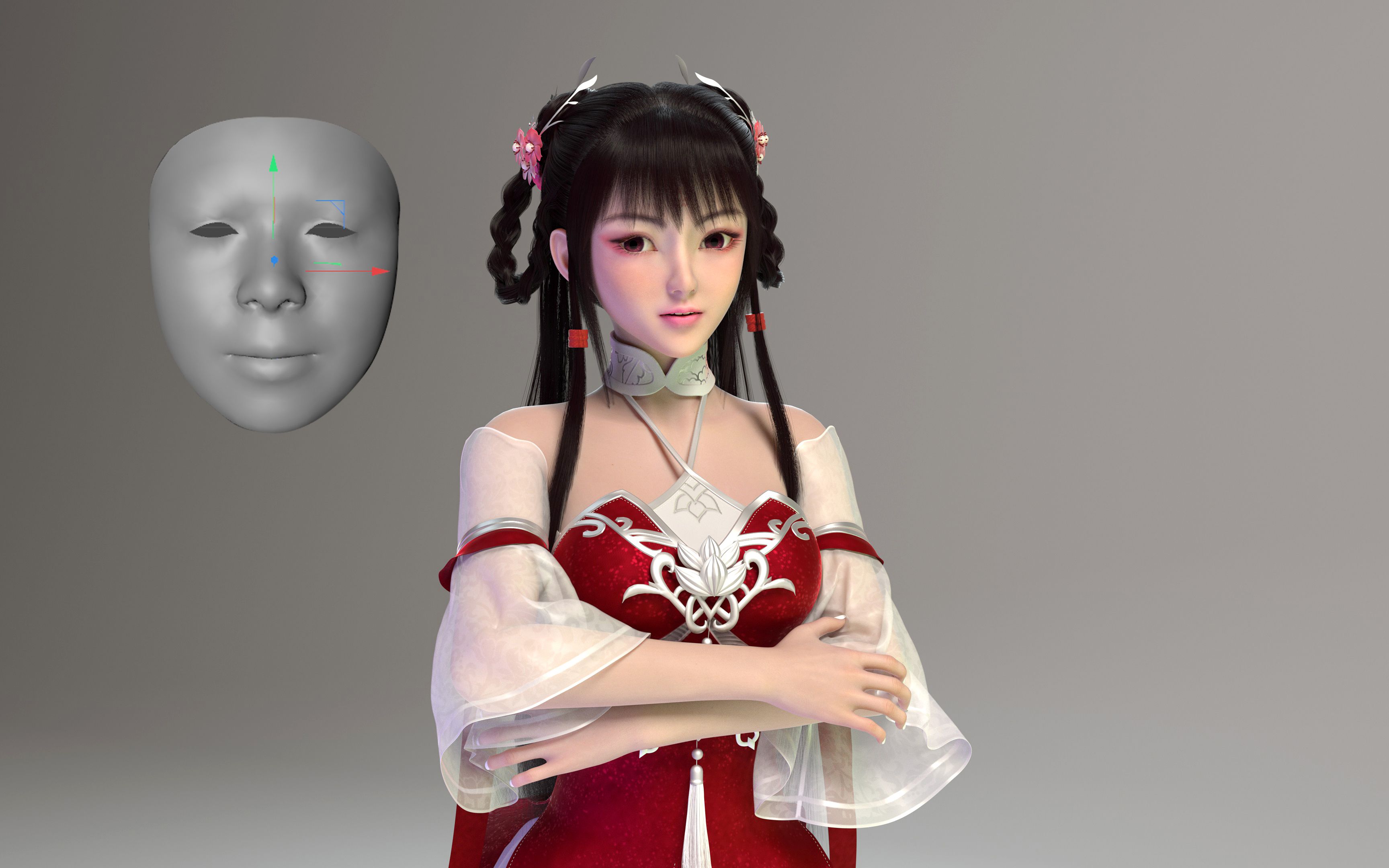c4d角色绑定全流程动画教程 MD服装 毛发系统 肌肉系统动力学