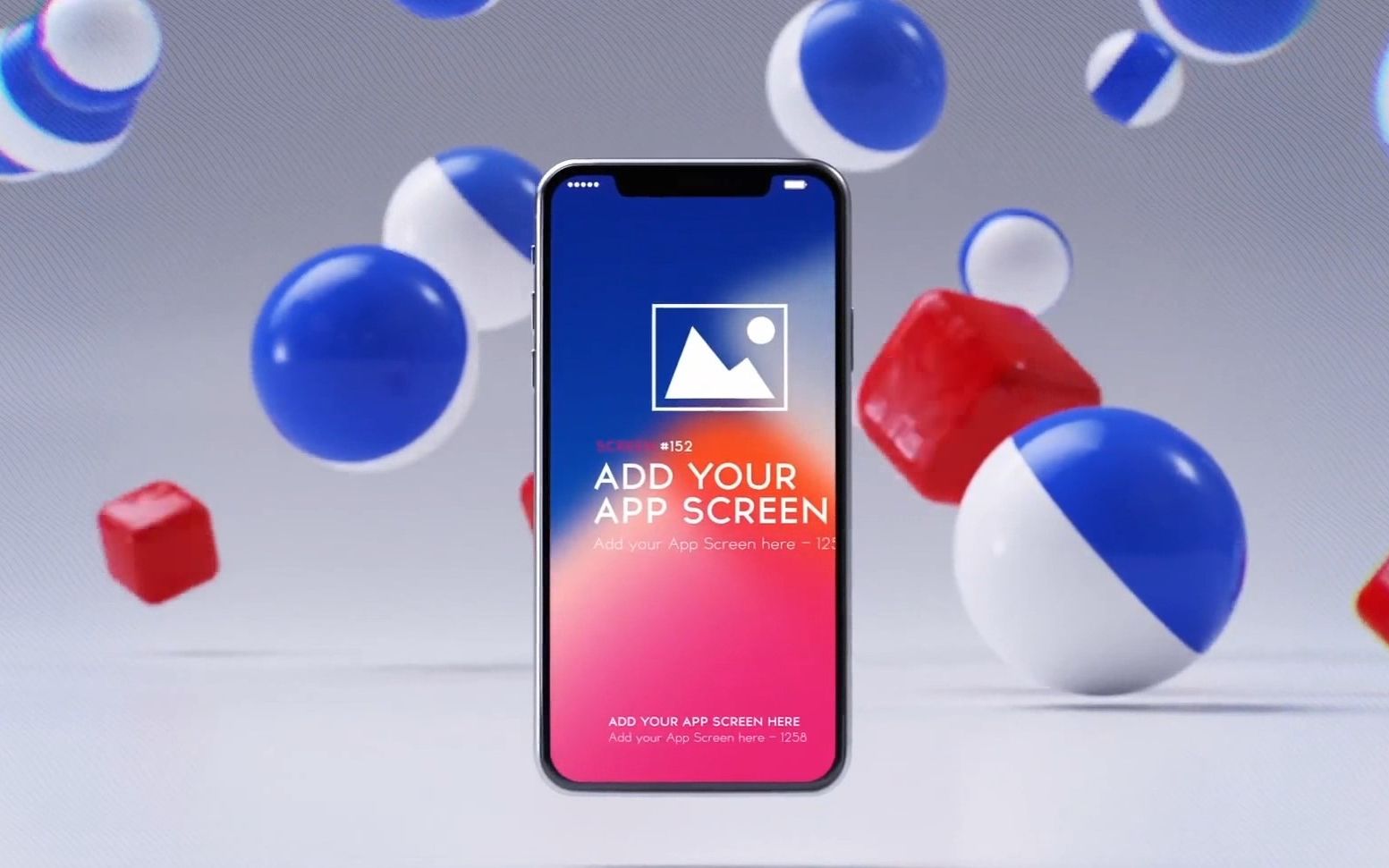 时尚iPhoneX手机APP展示动画UI交互式动效演示动画AE工程文件包