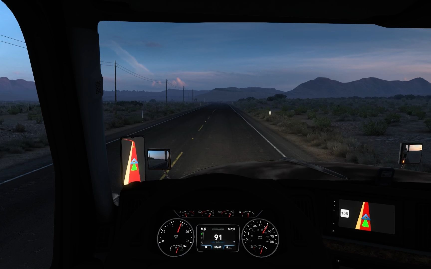 美国卡车模拟 - 驾驶万国孤星卡车在亚利桑那州运送移动屏障