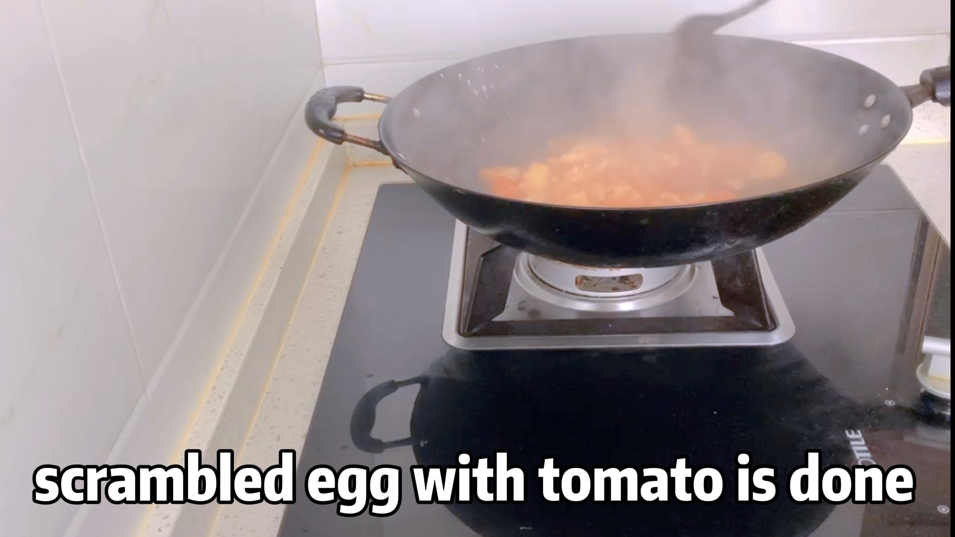 英语小组作业做菜视频 番茄炒蛋!我们完成啦