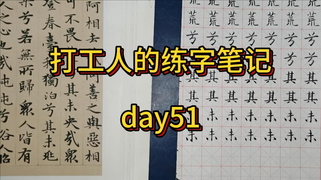 day51新入一支钢笔式毛笔,感觉这个笔毛太软了,对控笔要求比较高,先...