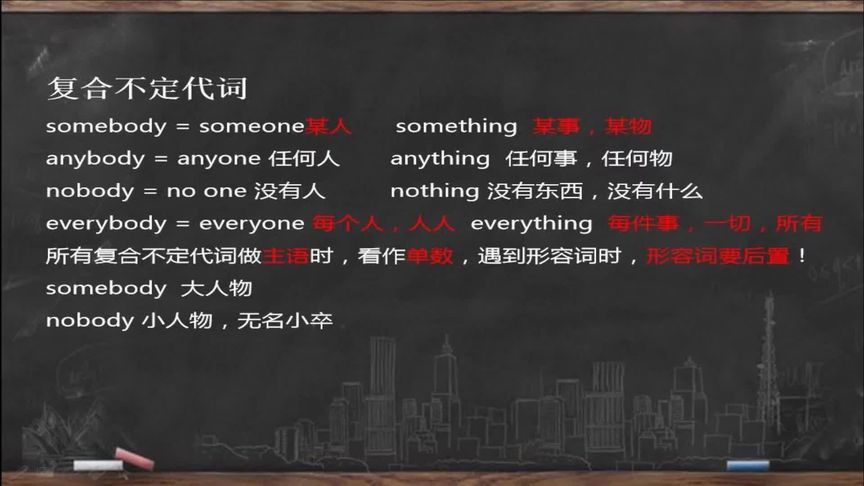 中考英语必考复合不定代词