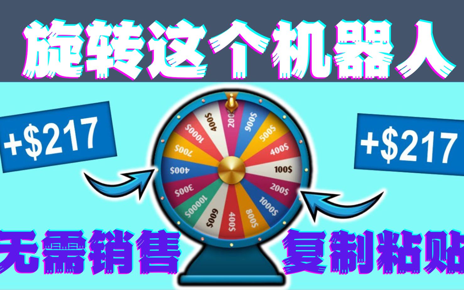 旋转谷歌机器人B0T=免费赚$217美元以上(无限制)在线赚钱赚钱项目...