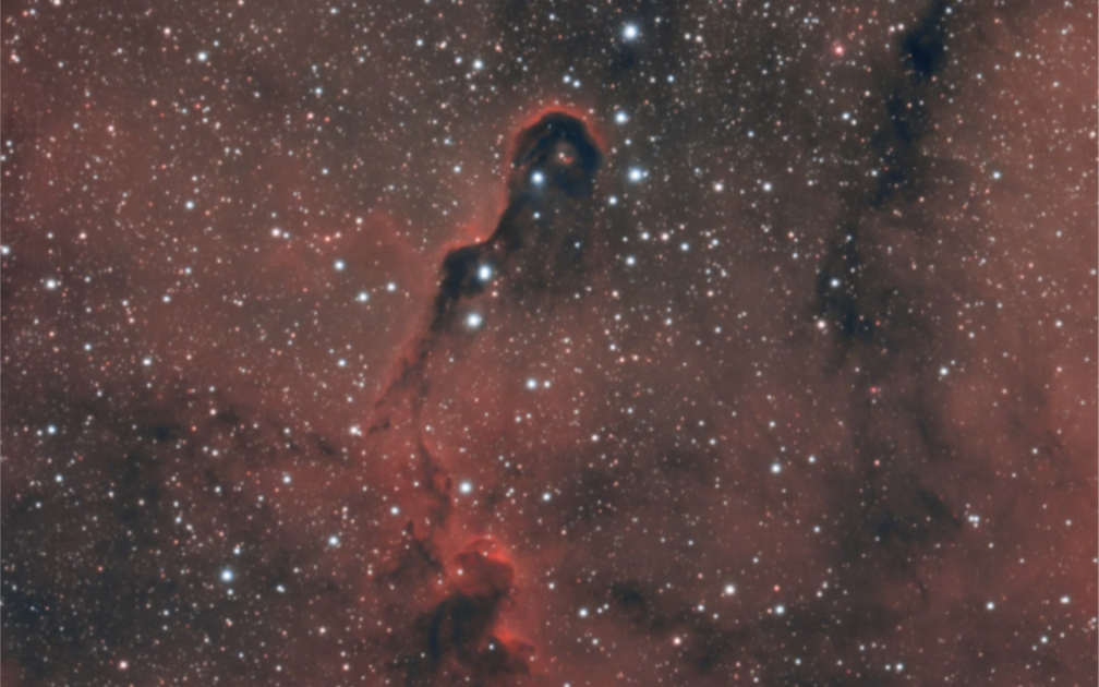 十一出摊拍摄的象鼻星云ic1396