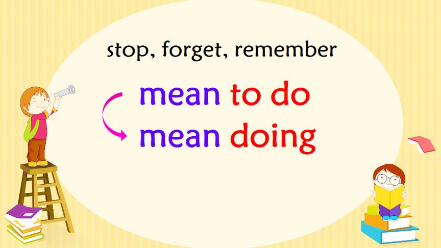 mean to do和mean doing的区分