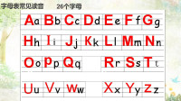 汉语拼音字母(音序)表,无背景音乐版