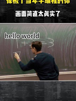 是不是像极了当年学编程的你