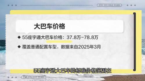 宇通客车55款车型报价全揭秘!哪款性价比最高?