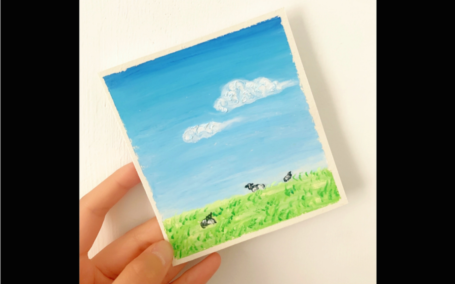 软性有油画棒绘画