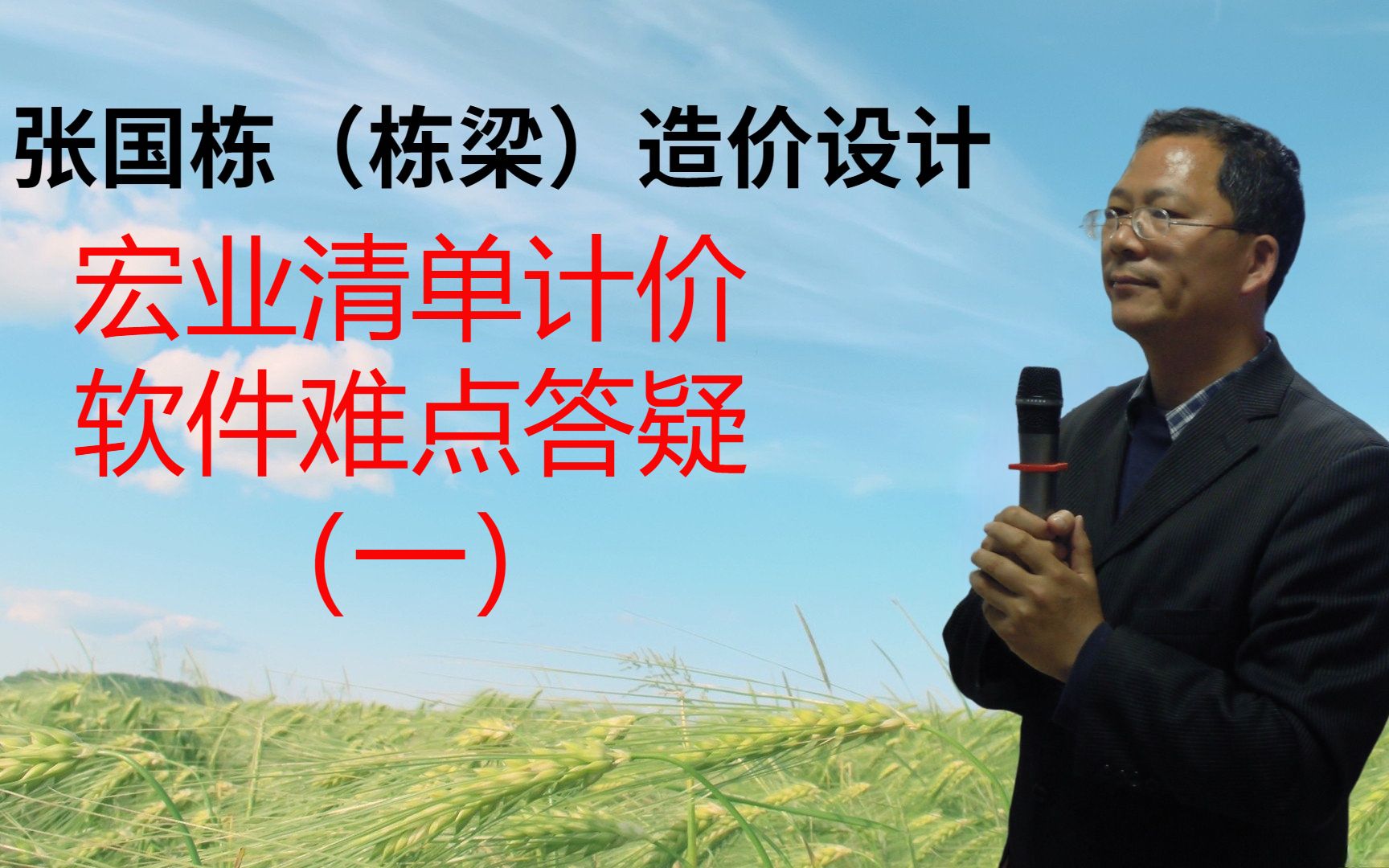 张国栋(栋梁)造价设计:宏业清单计价软件难点答疑(一)
