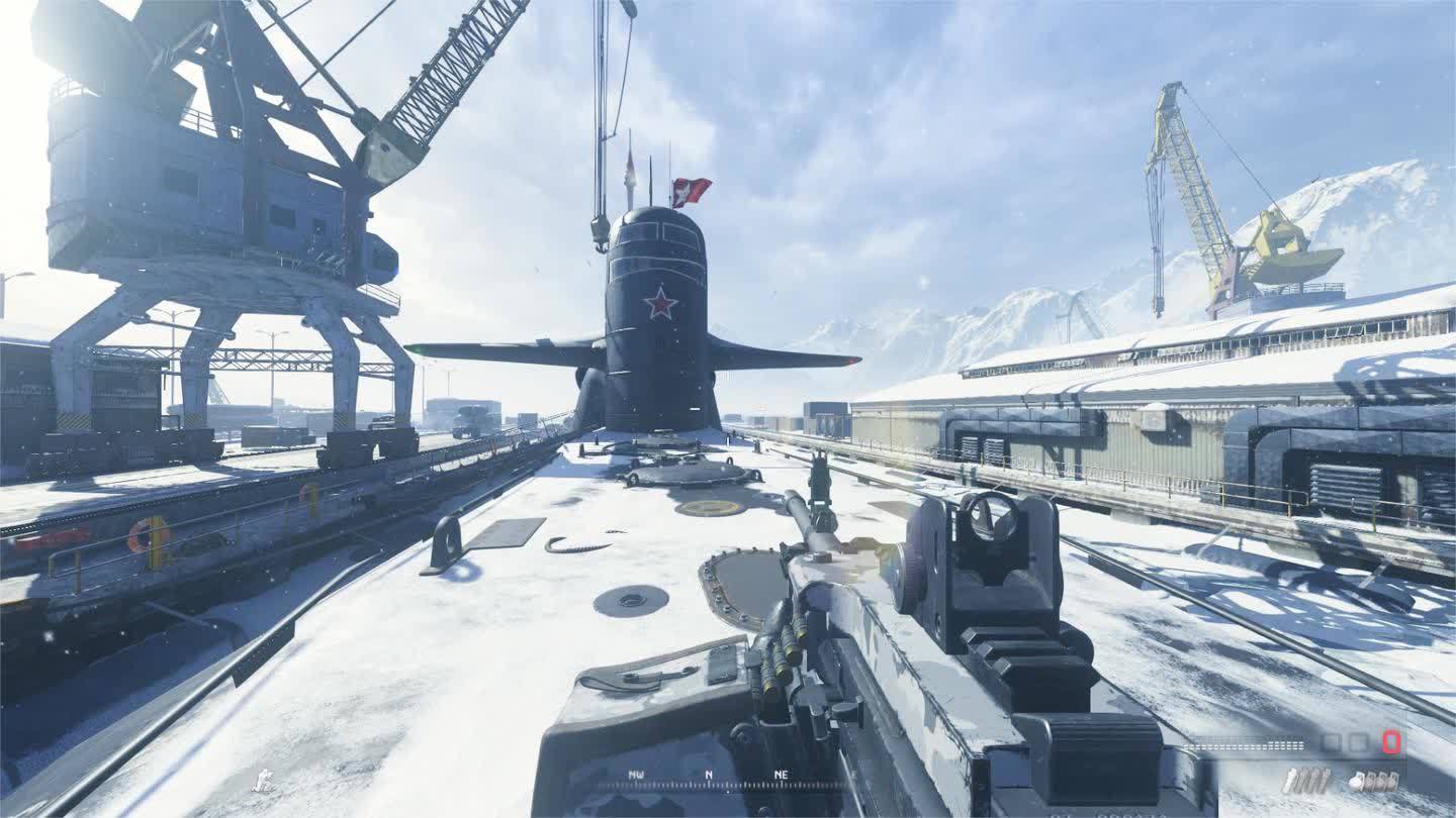 使命召唤现代战争:突袭敌军核潜艇基地,这游戏模拟的就是真实!