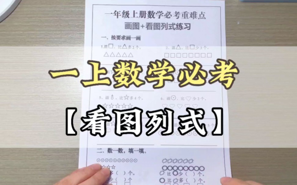 一年级上册数学必考【看图列算式】