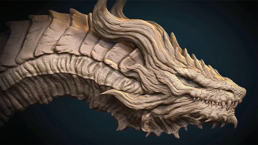 【3D建模】龙的模型