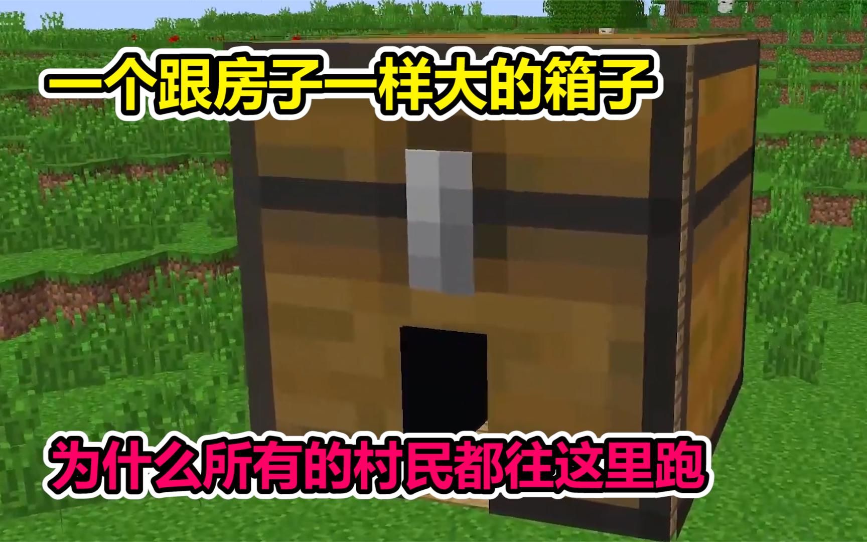 MC我的世界:会吃人的宝箱,村民进去再没出来过