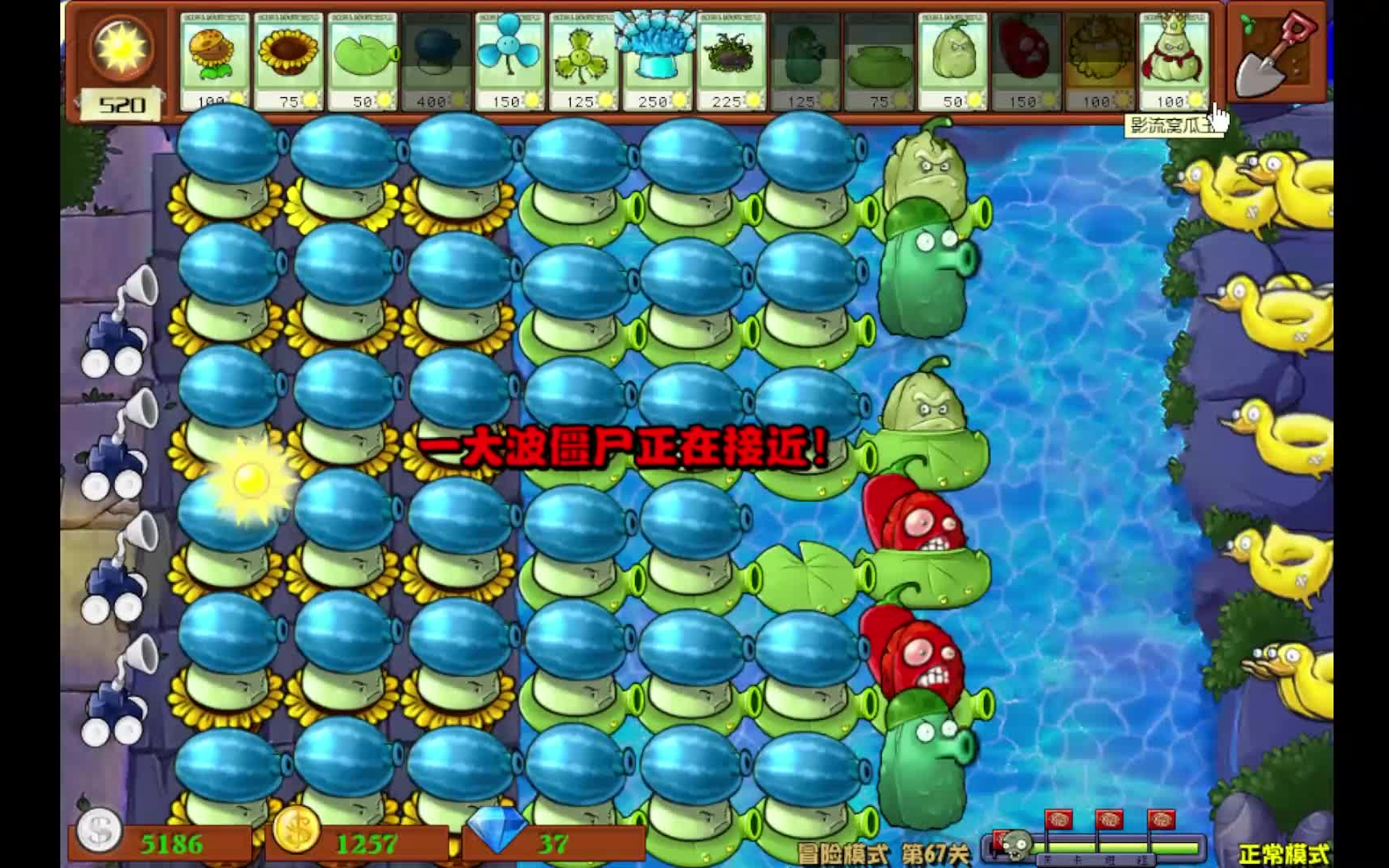 【植物大战僵尸杂交2.0版】冒险模式第67关,拿下_哔哩哔哩bilibili_...