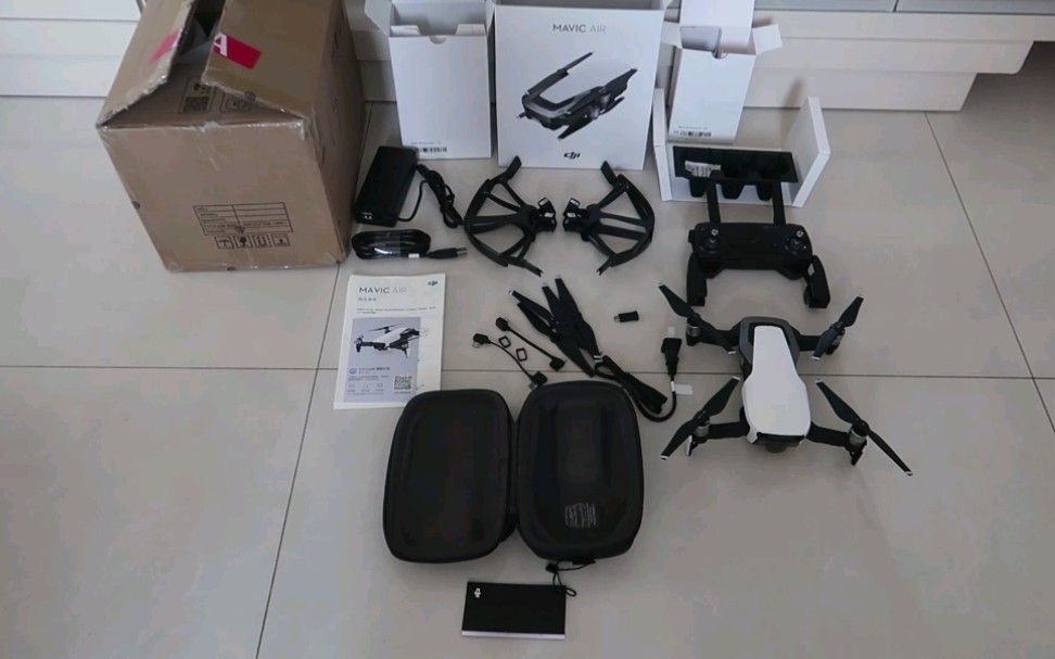 大疆DJI Mavic air 无人机开箱 史上最详细开箱