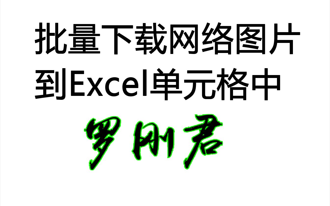 根据图片网址批量导入图片到单元格中,同时可以自动命名。Excel插件 ...