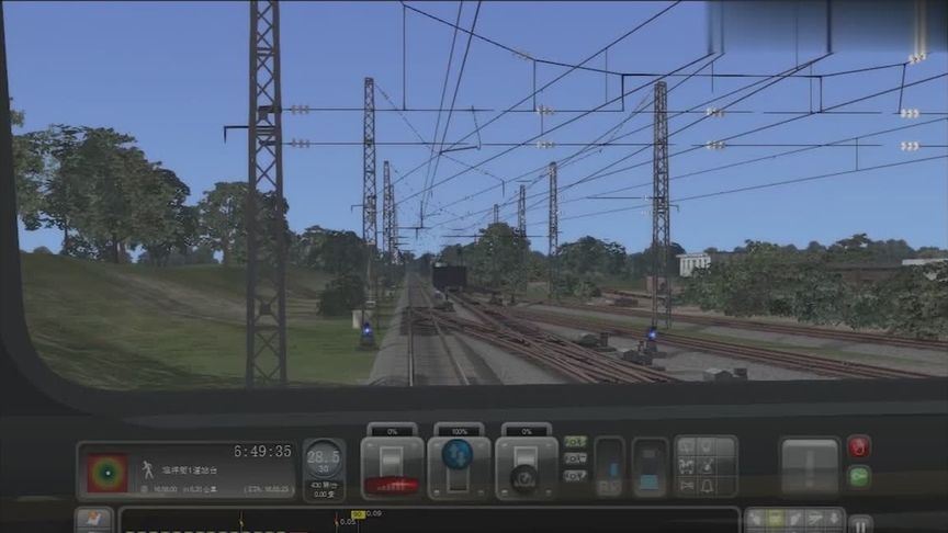 模拟火车,瓜爷拉绿皮鸣笛出站,司机视角带你一起开火车