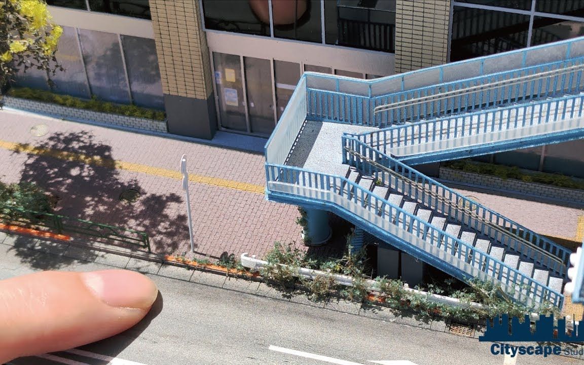 【场景模型】【N比例】在手掌大小的空间再现人行天桥风景 by ...