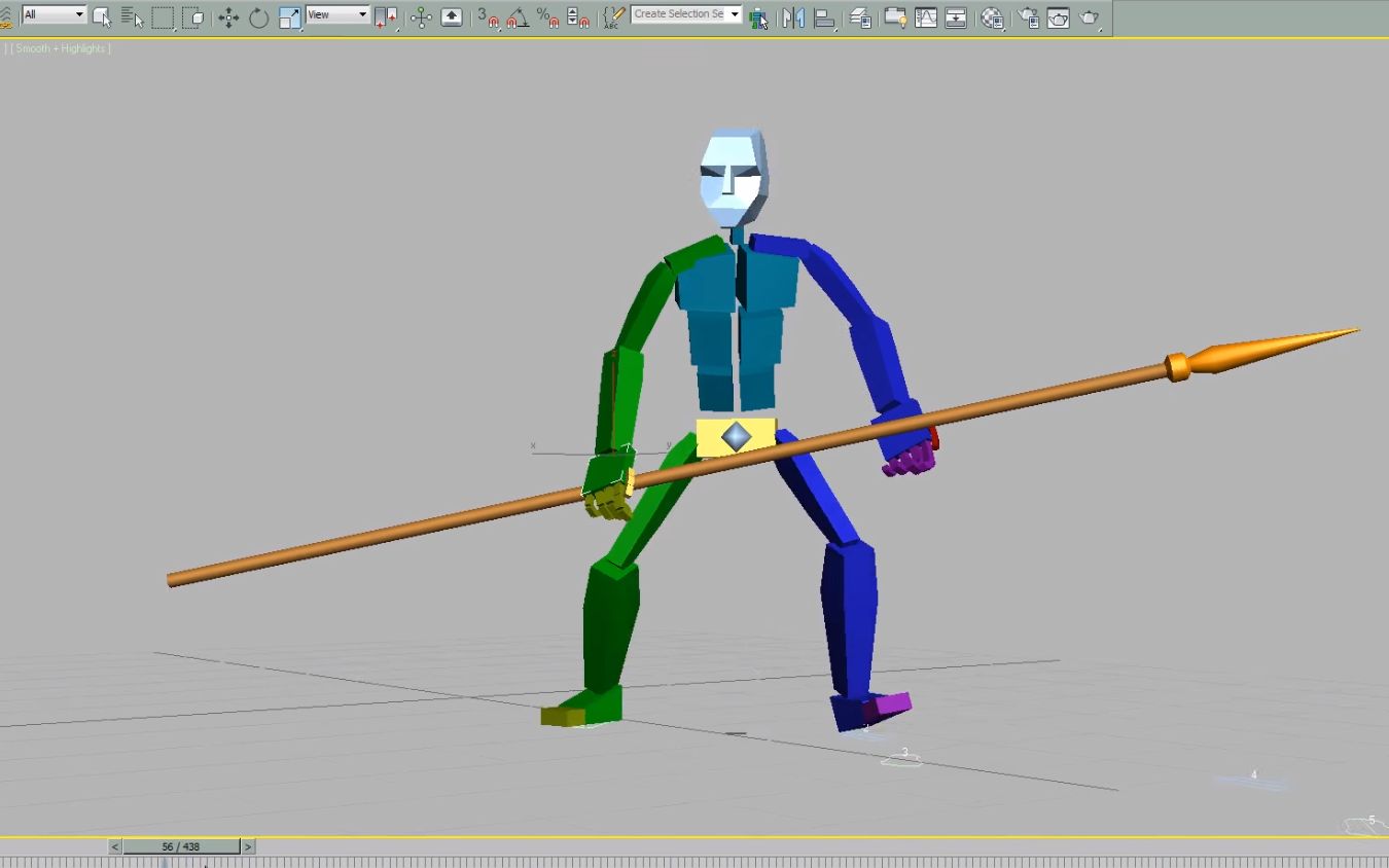 动画绑定—IK 3ds max character studio Biped IK Blend