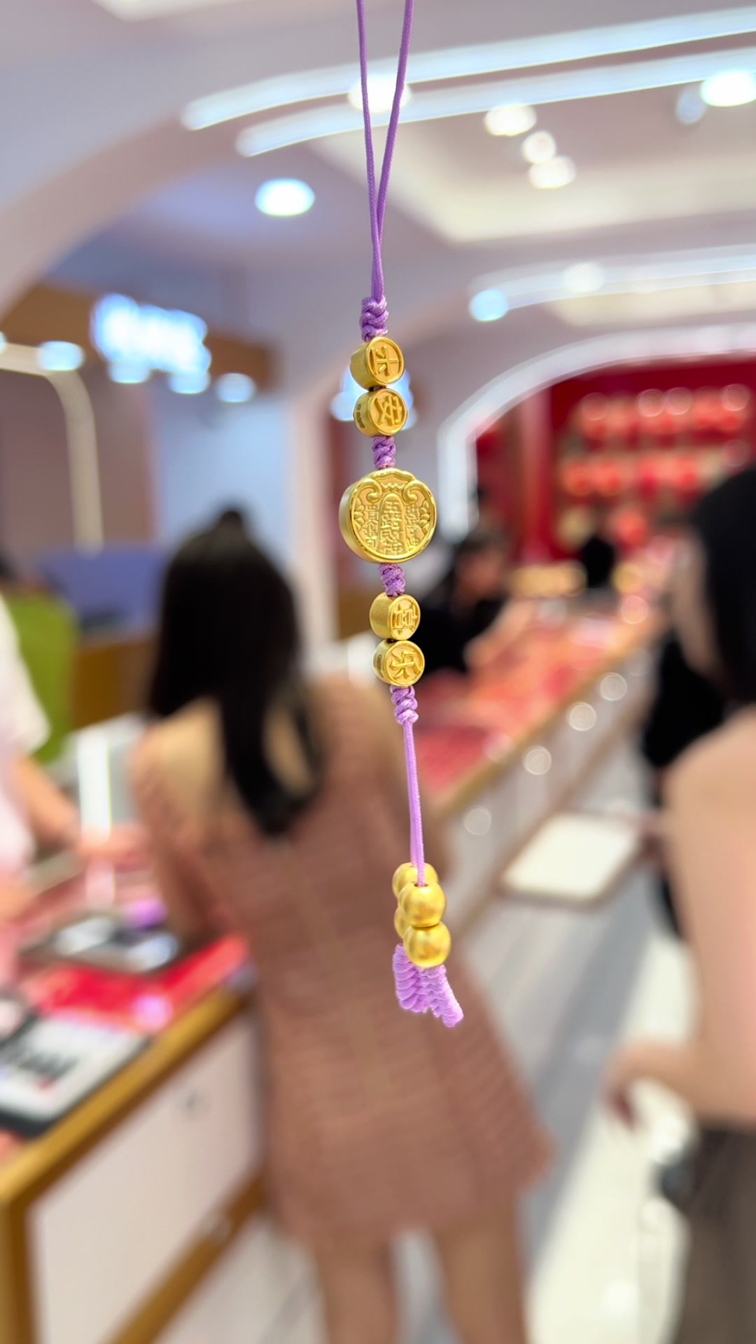 黄金手机链 让手机奢侈一回～ #足金999 #黄金首饰 #手机链diy #金店 ...