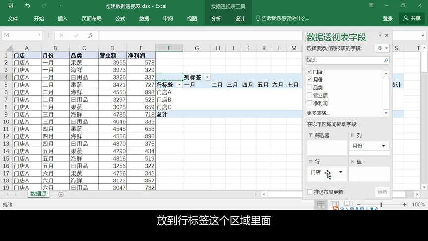 Excel制表中如何创建数据透视表,你会创建数据透视表吗?超简单