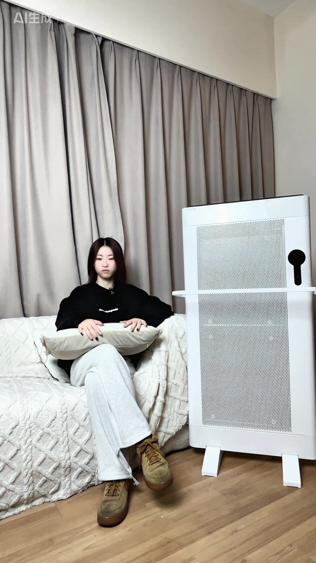 冬天客厅聚人气,石墨烯取暖器让寒冷靠边站 #取暖 #取暖神器 #源头...