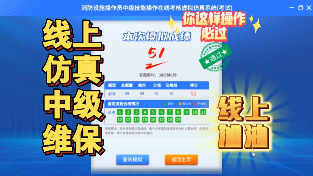 中级维保 技能考核 -线上仿真考核 (电脑版)你这样操作一次性通过。...