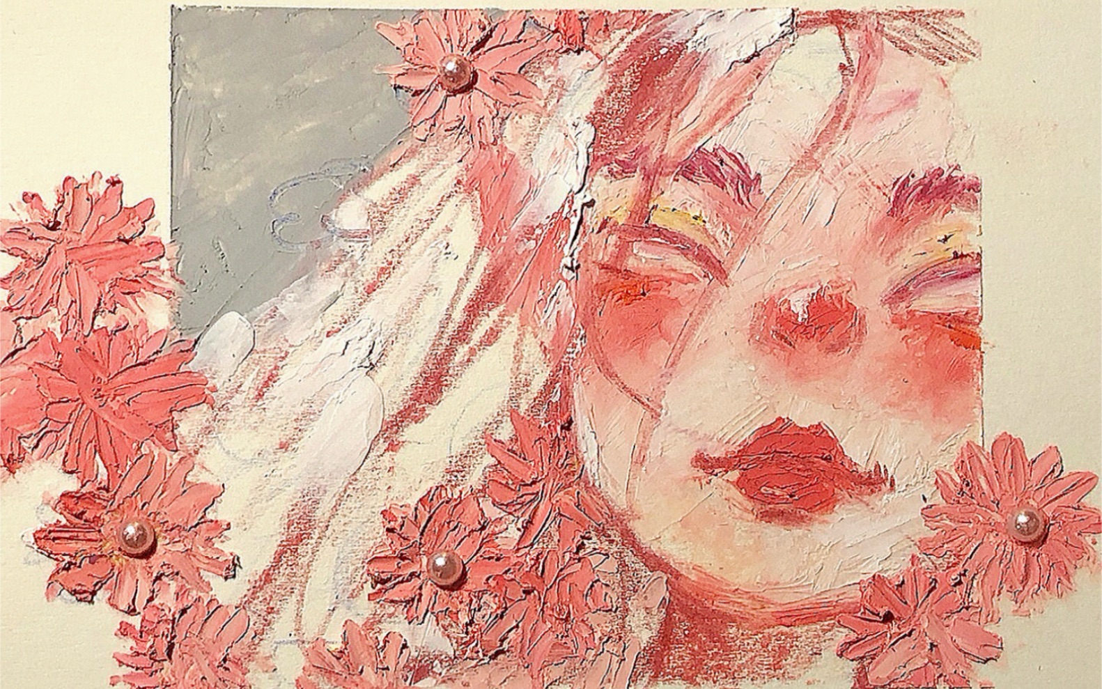 【油画棒】粉色·雏菊(绘画过程)