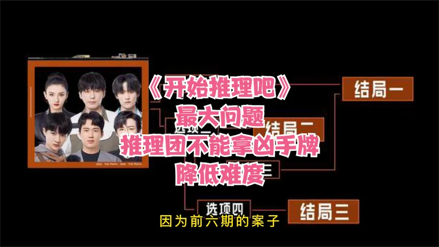 《开始推理吧》最大问题:推理团不能拿凶手牌,降低难度