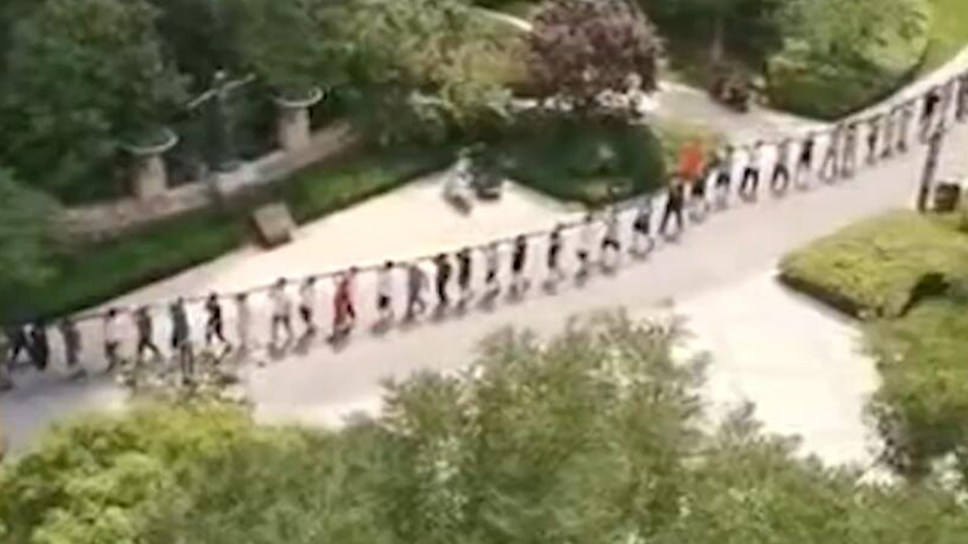 郑州市民自发排长龙扛电缆 电力人员:大家自告奋勇特别震撼