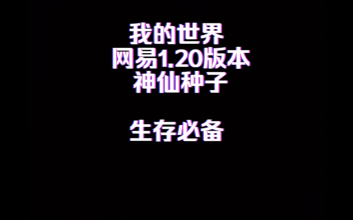 我的世界网易1.20版本神仙种子 生存必备