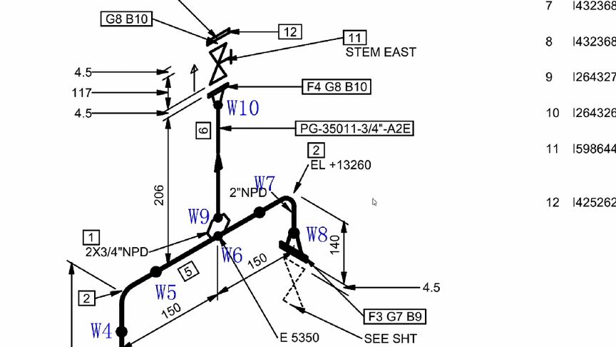化工管道,单线图美标单线图,国标轴测图分析讲解