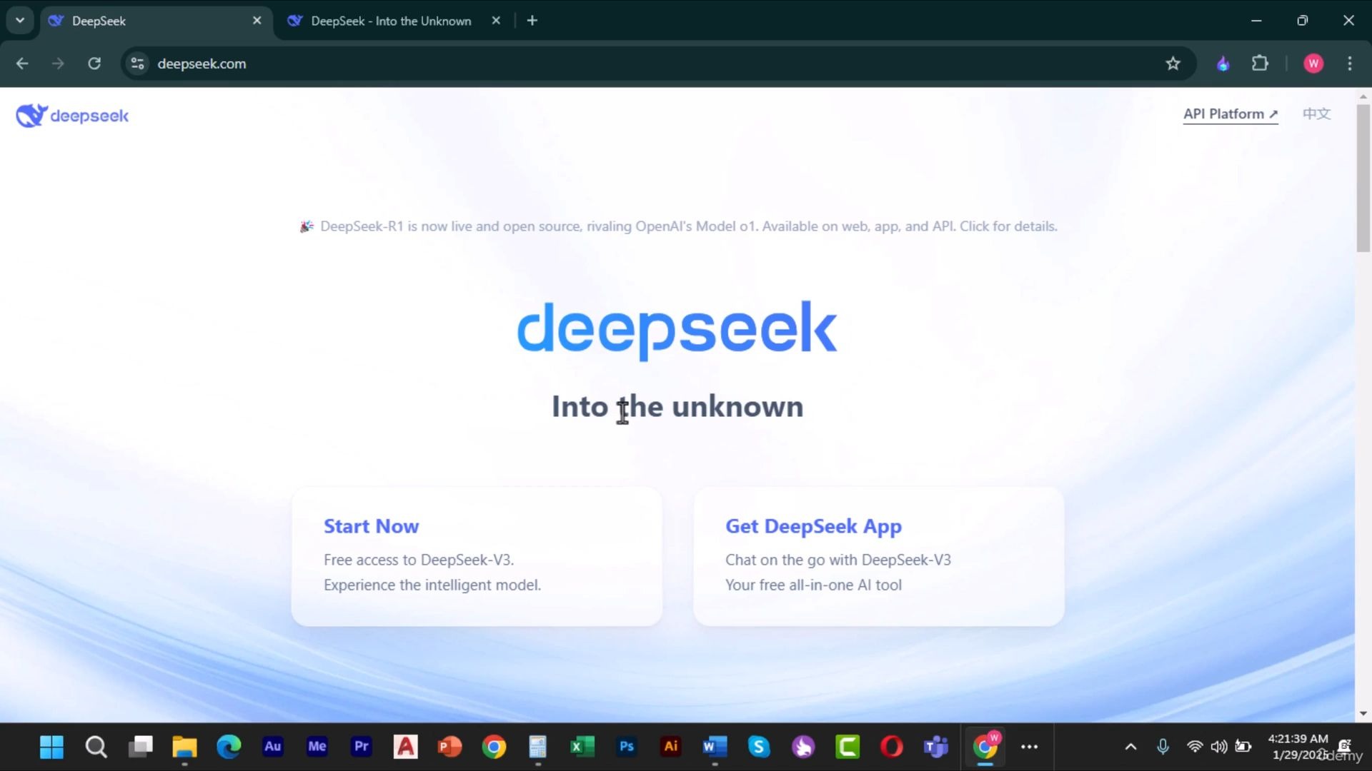 1 - 如何在 DeepSeek 上创建帐户