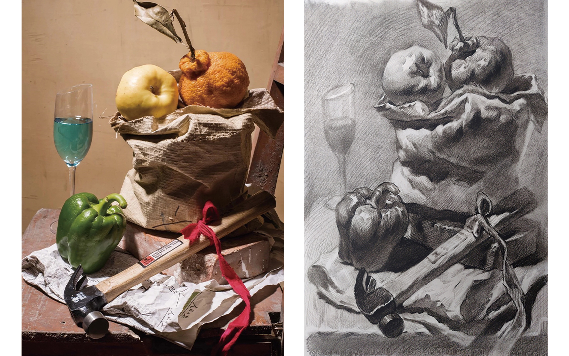 静物素描教学视频