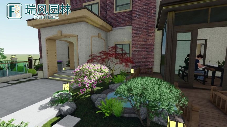 #庭院设计 #花园设计 #园林景观 #庭院 新中式庭院